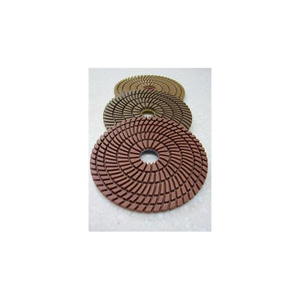 3-trins polering af granit, sten, marmor (tør eller våd) - 3-trins ...